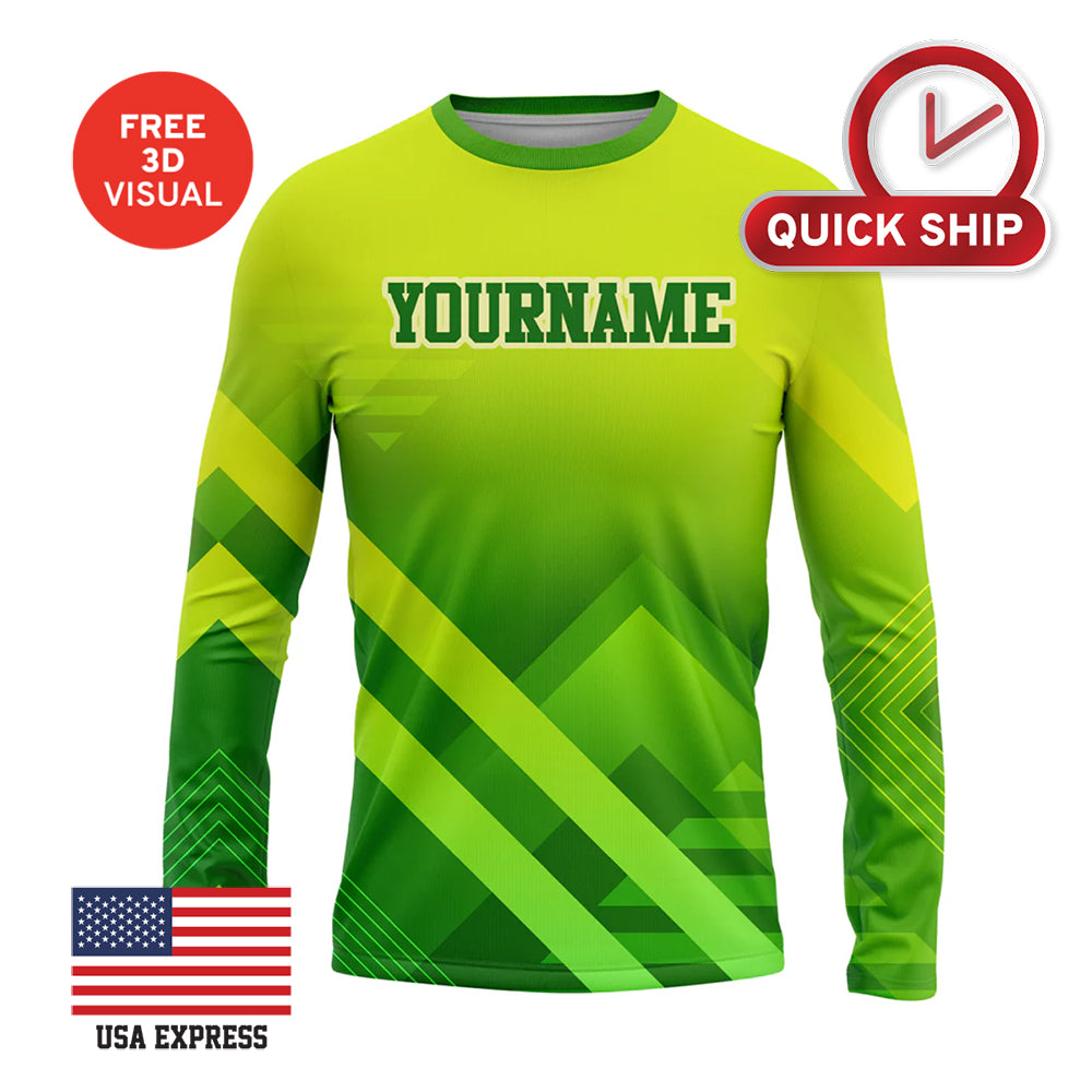 120GSM Milk Silk Long Sleeve Crew Neck (Full Dye Sublimation)#USA50004 ...