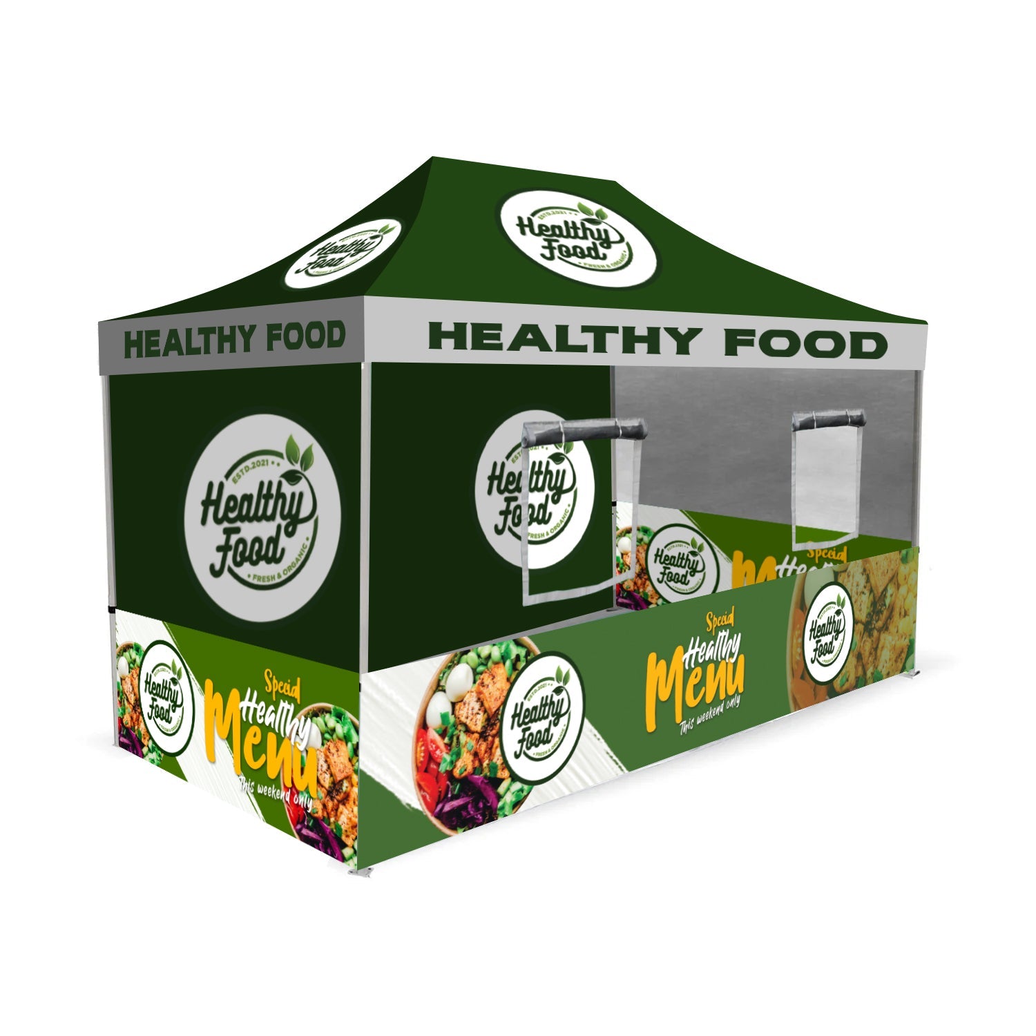 Custom Food Concession Canopy Tent Package 10x15 – SOARDISTUSA