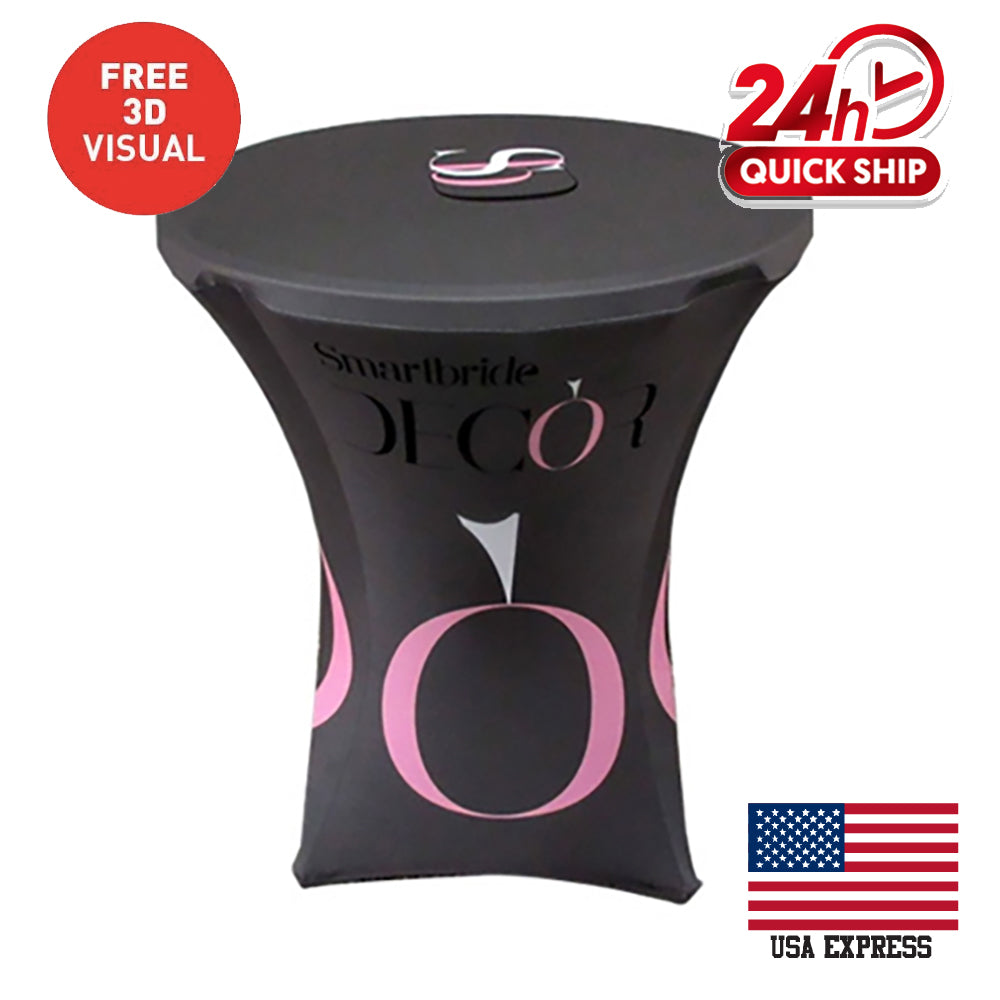 Premium Round Stretch Table Cover (Dye Sublimated) – SOARDISTUSA