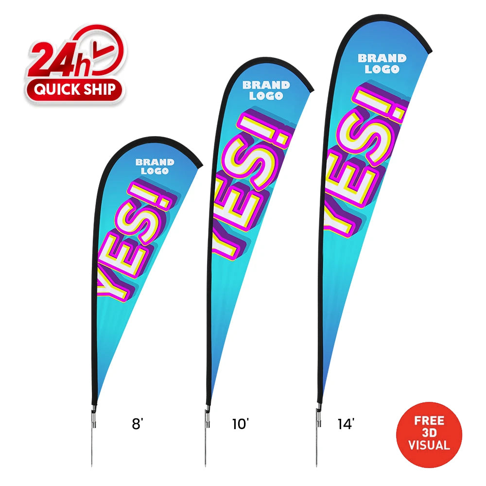 Premium Teardrop Flags – SOARDISTUSA